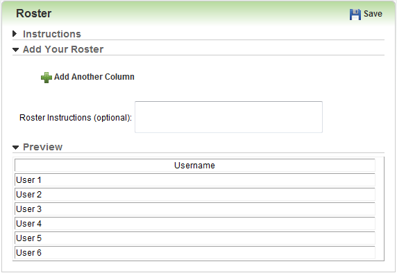 Customizing the Enrollment Roster Template