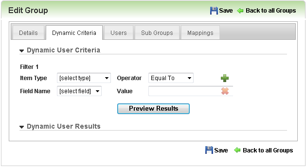 Automatically Adding Users to a Group - User Profile Criteria